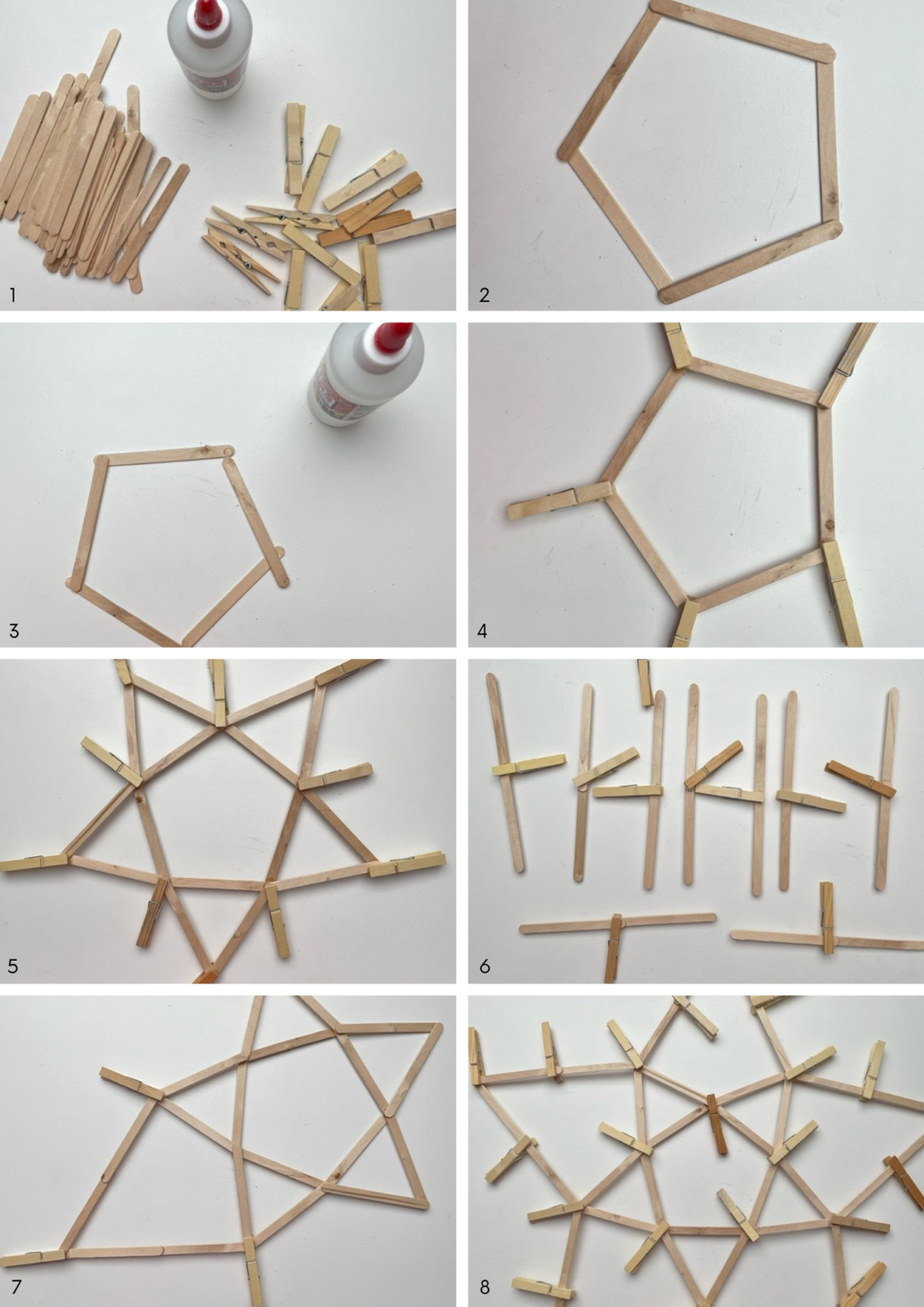 Zelf maken een xl ster van ijsstokjes - Rinske interieurstyling